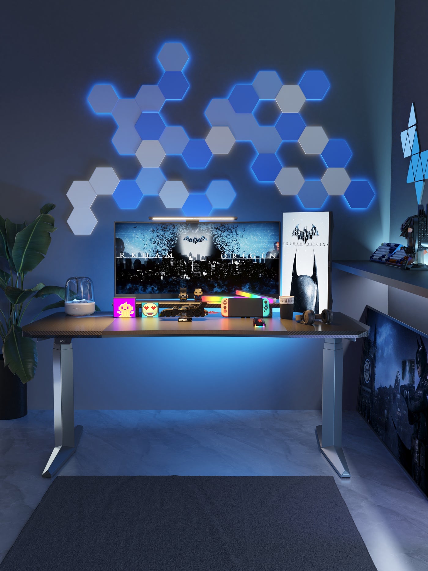 Updesk CYBERPUNK: RGB Height Adjustable Gaming Standing Desk
