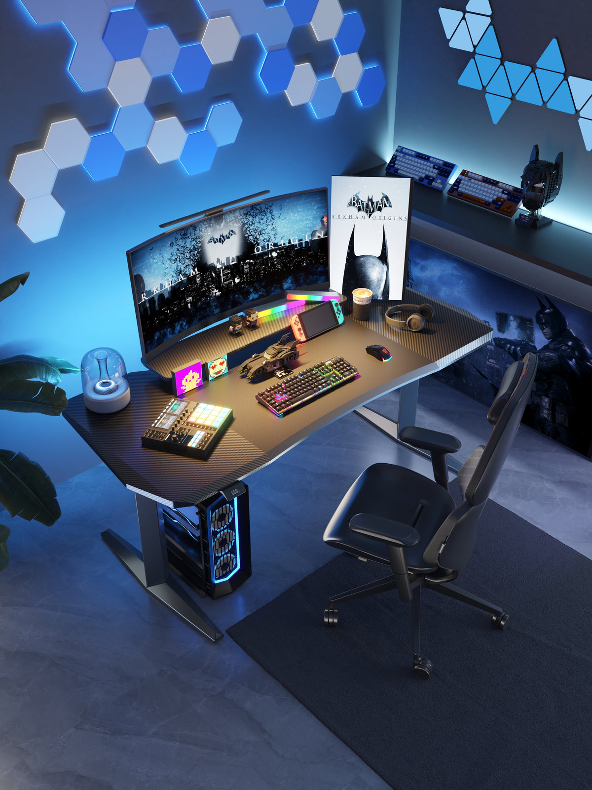 Updesk CYBERPUNK: RGB Height Adjustable Gaming Standing Desk